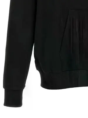 Balmain Long-sleeve Hoodie With Logo Detail - Black