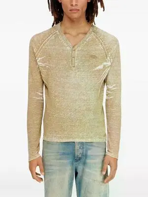DIESEL Ribbed V-neck Sweater
