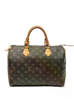 LOUIS VUITTON 2016 30 Speedy Tote Bag - Brown