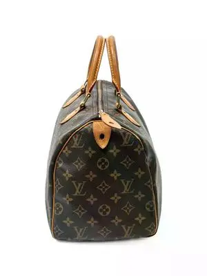 LOUIS VUITTON 2016 30 Speedy Tote Bag - Brown