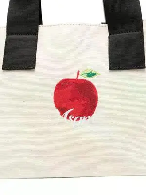 MSGM Small Embroidered Tote Bag