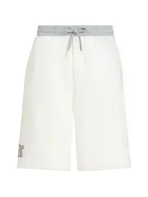 Brunello Cucinelli Drawstring Logo Track Shorts - Neutrals