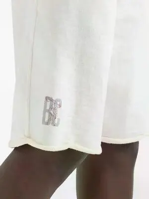 Brunello Cucinelli Cotton And Linen Mélange French Terry Bermuda Shorts With Logo