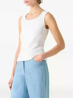 Akris Scoop Neck Tank - White