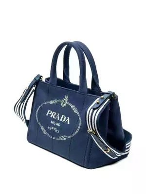 Prada Small Canapa Tote Bag