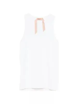 N°21 Jersey Tank - White