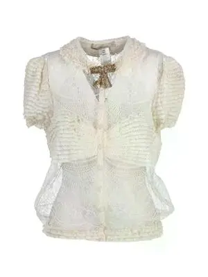 Blumarine Lace Up Tops