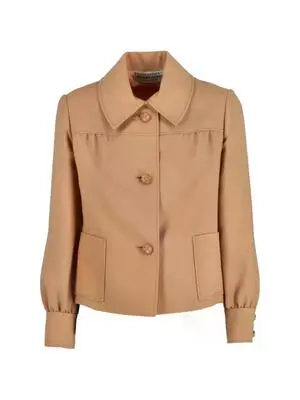 Pierre Cardin Wool Puff-sleeved Jacket