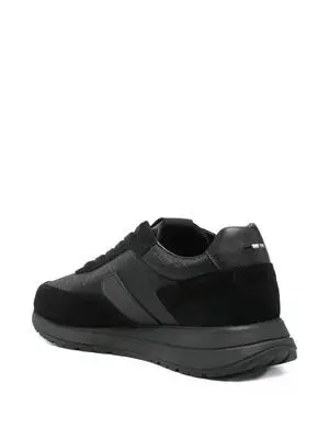 BOSS Panelled Lace-up Trainers - Black