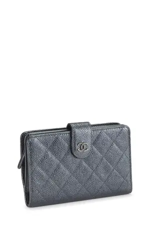 Chanel Iridescent Caviar Compact Wallet