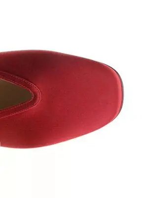 Le Monde Beryl Luna Satin Ballet Flats - Red