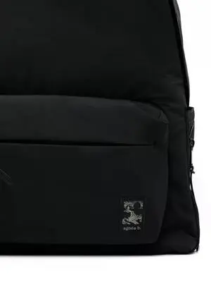 AGNÈS B. Logo-patched Zip Backpack