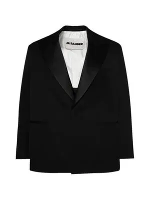 JIL SANDER Satin-trim Blazer