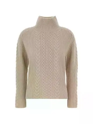 Max Mara Cable-knit Sweater - Neutrals