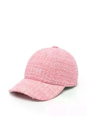 MSGM Logo Tweed Cap - Pink