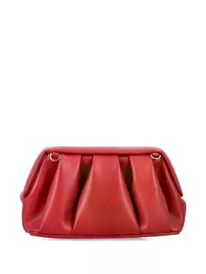 THEMOIRE Athena Ruched Clutch - Red