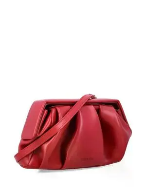 THEMOIRE Athena Ruched Clutch - Red