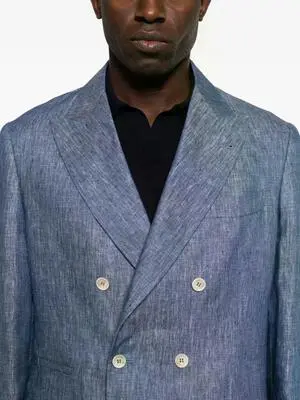 Brunello Cucinelli Double-breasted Linen Jacket