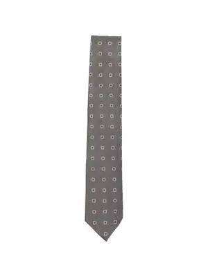 BOSS Patterned Neck Tie - Grey