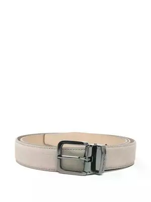 Emporio Armani Silver Tone Belts For Men