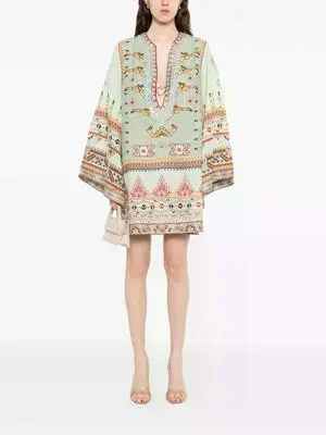 Camilla Legend Has It Deep V-neck Kaftan