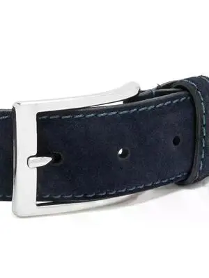 BARRETT Stitched Square-buckle Belt