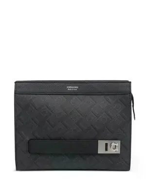 FERRAGAMO Logo-detail Messenger Bag - Black