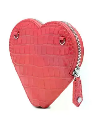 VIVIENNE WESTWOOD Heart-shape Croc-effect Crossbody Bag