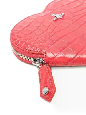 VIVIENNE WESTWOOD Heart-shape Croc-effect Crossbody Bag