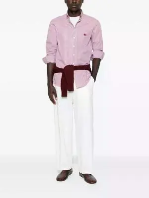 Etro Striped Logo-detail Shirt