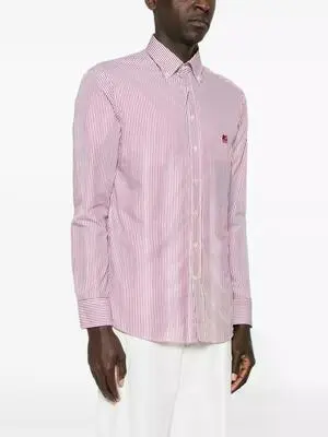 Etro Striped Logo-detail Shirt