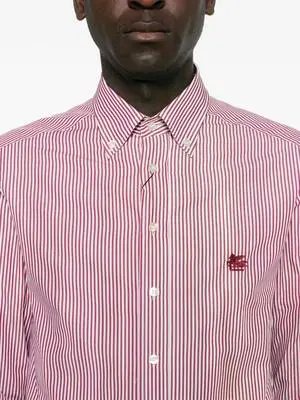 Etro Striped Logo-detail Shirt