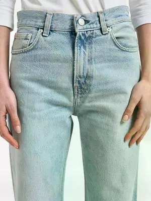 HAIKURE Whiskering-effect Wide Leg Jeans