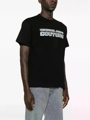 Versace Rhinestone-logo T-shirt