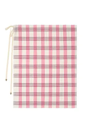 Burberry Check Cotton Sarong - Aubergine Purple