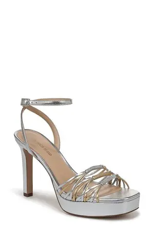 Veronica Beard Beverlee Platform Sandal - Silver/pale Gold