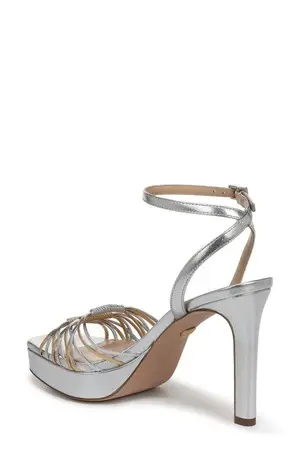 Veronica Beard Beverlee Platform Sandal - Silver/pale Gold