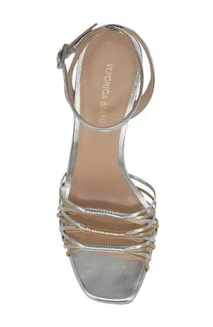 Veronica Beard Beverlee Platform Sandal - Silver/pale Gold