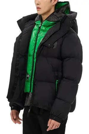 ALPHA STYLE Kudu Puffer Jacket Darkshine Edition - Black
