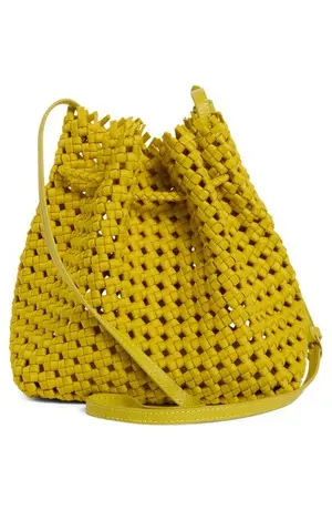 NAGHEDI Medium Mallorca Bucket Bag - Ochre