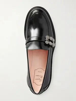 ROGER VIVIER Viv Embellished Loafers