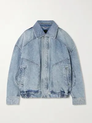 Saint Laurent Oversized Paneled Denim Jacket