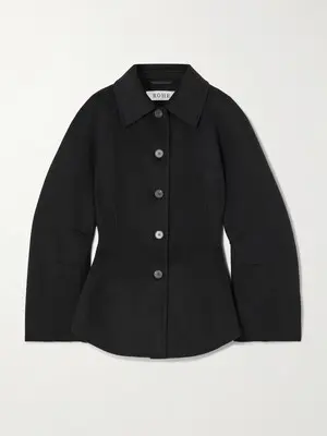 Women's Black Wool Jackets