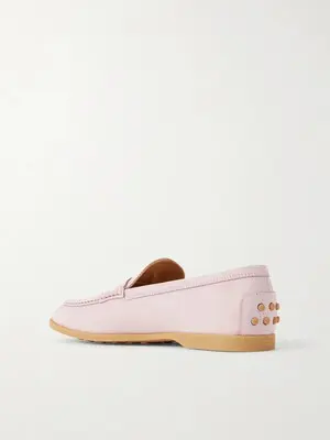 TOD'S Gomma Nubuck Loafers - Pink