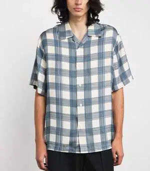JIL SANDER Short-sleeve Check Shirt - Blue