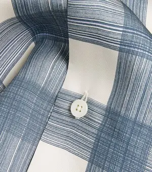 JIL SANDER Short-sleeve Check Shirt - Blue