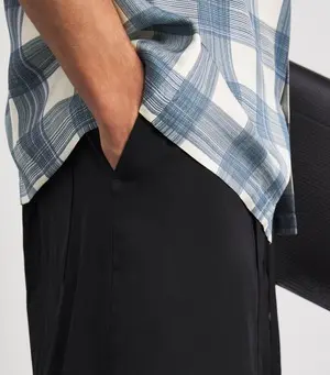 JIL SANDER Short-sleeve Check Shirt - Blue