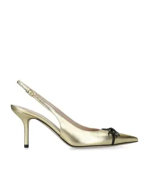Valentino Garavani Leather Bepointy Slingback Pumps 80