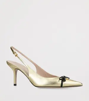 Valentino Garavani Leather Bepointy Slingback Pumps 80