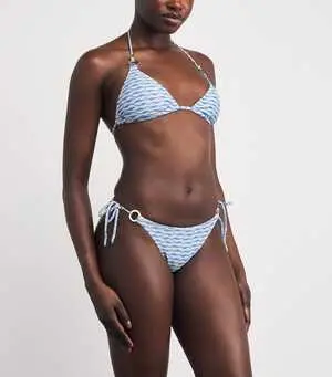 Heidi Klein Tinos Triangle Bikini Bottom - Blue